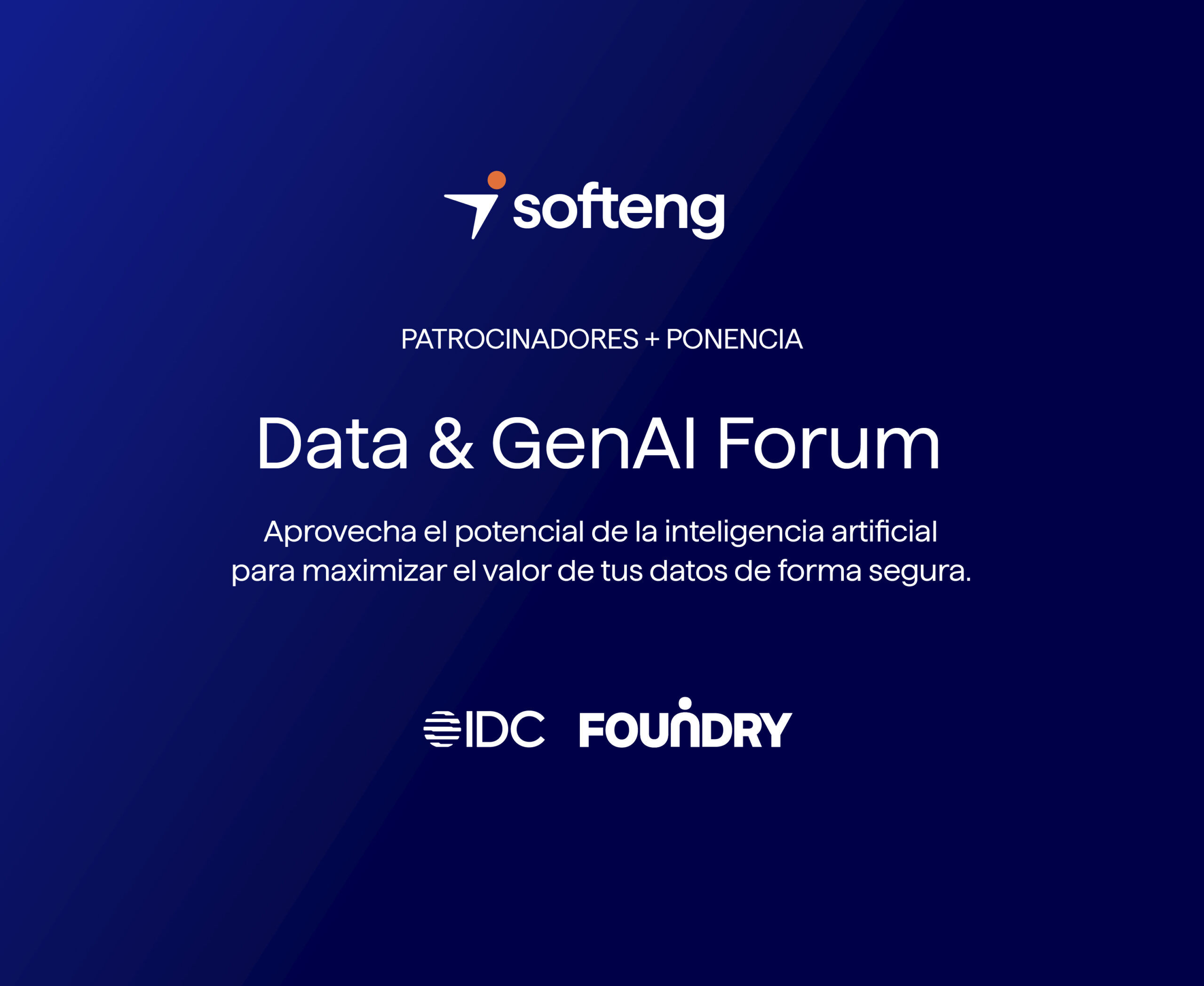 Softeng, patrocinador y ponente en el Data & GenAI Forum